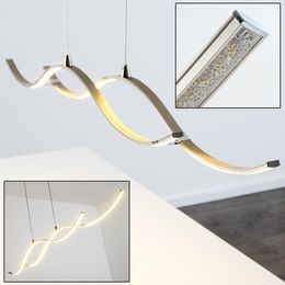 hofstein Kurikko Pendelleuchte LED Nickel-Matt, 1-flammig