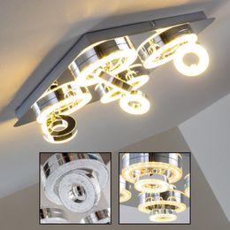 hofstein Lakeshore Deckenleuchte LED Chrom, 8-flammig