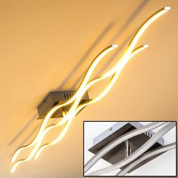 hofstein Coquitlam Deckenleuchte LED Edelstahl, 3-flammig