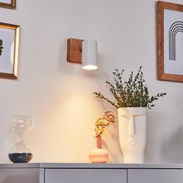 hofstein Zuoz Wandleuchte Holz hell, 1-flammig