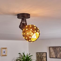 hofstein Sunasau Deckenleuchte Schwarz, 1-flammig