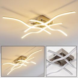 hofstein Mapleton Deckenleuchte LED Nickel-Matt, 4-flammig