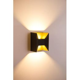 hofstein Rivas Aussenwandleuchte LED Anthrazit, 2-flammig