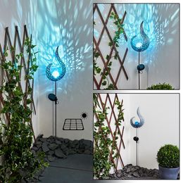 hofstein Rovinj Solarleuchte LED Blau, Silber, 1-flammig