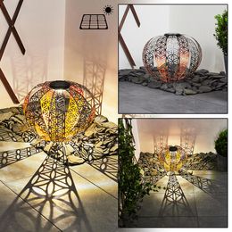 hofstein Wasalea Solar-Kugelleuchte LED Bronze, Schwarz, Silber, 1-flammig