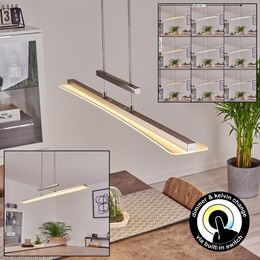 hofstein Barrud Pendelleuchte LED Silber, 1-flammig