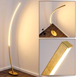 hofstein Nagu Stehleuchte LED Gold, 1-flammig