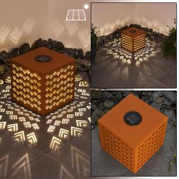 hofstein Parikia Solarleuchte LED Rostfarben, 1-flammig