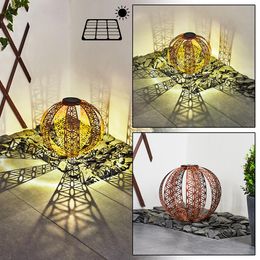 hofstein Wasalea Solar-Kugelleuchte LED Bronze, Schwarz, 1-flammig