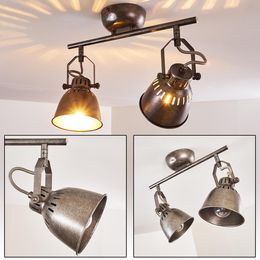 hofstein Nanlia Deckenleuchte Grau, Silber, 2-flammig