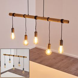 hofstein Galena Pendelleuchte Braun, Grau, 5-flammig