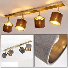 hofstein Tibro Deckenleuchte Messing, Nickel-Matt, 4-flammig