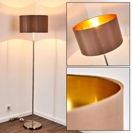 hofstein Elsa Stehleuchte Nickel-Matt, 1-flammig