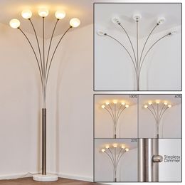 hofstein Nikkala Stehleuchte Nickel-Matt, 5-flammig