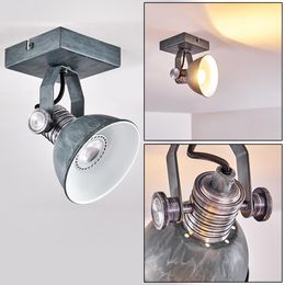 hofstein Gudo Deckenleuchte Grau, Silber, 1-flammig