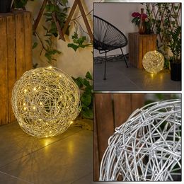 hofstein Rapallo Solarleuchte LED Silber, 30-flammig