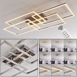 hofstein Cheka Deckenleuchte LED Aluminium, 4-flammig, Fernbedienung