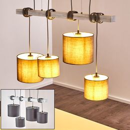 hofstein Bramois Pendelleuchte Grau, 4-flammig