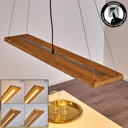 hofstein Adak Pendelleuchte LED Grau, 1-flammig