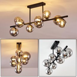 hofstein Chehalis Deckenleuchte LED Schwarz, 9-flammig