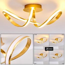 hofstein Woyens Deckenleuchte LED Gold, 1-flammig