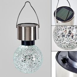 hofstein Ledoux Solarleuchte Edelstahl, 1-flammig