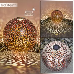 hofstein Paradiski Solarleuchte LED Kupferfarben, Silber, 1-flammig