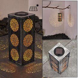 hofstein Ajman Solarleuchte LED Kupferfarben, Silber, 1-flammig