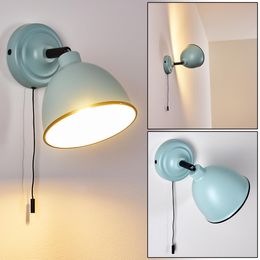 hofstein Catharine Wandleuchte Blau, Schwarz, 1-flammig