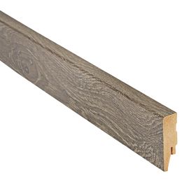 Kosche Clip-Sockelleiste MDF Eiche Nero 2400 x 58 x 16 mm