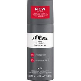 s.Oliver Herrendüfte Follow Your Soul Men Deodorant Spray