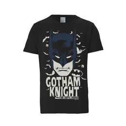 logoshirt T-Shirt 'Batman - Gotham Knight' Herren Gr&ouml;&szlig;e L schwarz / wei&szlig;