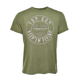 Top Gun Shirt male Green size L