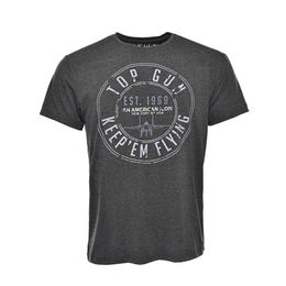 Top Gun Shirt male Grey size XXXL