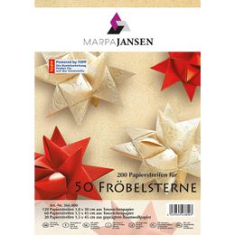 Marpa Jansen Papierstreifen-Set Fröbelsterne, 200 Streifen