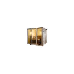 Weka MHEL-Sauna KEMI PANORAMA 3OS 7,5 m.Farbv. B 211xT 210cm