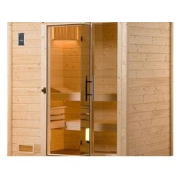 Weka MH-Sauna BERGEN 1 GTF ohne Ofen, B 195,5 x T 145 cm