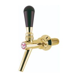 ich-zapfe Zapfhahn, Kompensatorhahn, Bierzapfhahn, Schankhahn aus Chromnickelstahl, Modell - V10, Gold