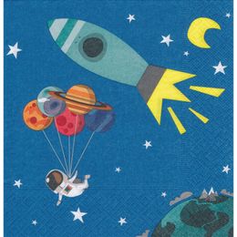 buttinette Papierserviette "Astronaut", 33 x 33 cm, 20 Stück