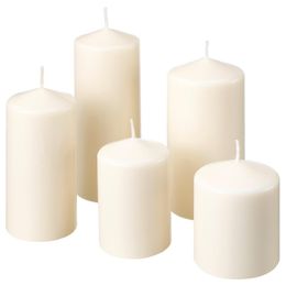 IKEA FENOMEN Blockkerze, duftneutral 5er-Set