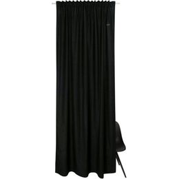 Vorhang Neo, Esprit, verdeckte Schlaufen (1 St), blickdicht, aus nachhaltiger Baumwolle, blickdicht, schwarz
