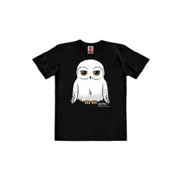 logoshirt T-Shirt 'Harry Potter &ndash; Hedwig' Jungen Gr&ouml;&szlig;e 116 schwarz / wei&szlig;