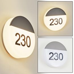 hofstein Eppeland Hausnummernleuchte LED Anthrazit, 1-flammig