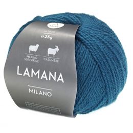 Milano von lamana, Petrol, aus Schurwolle