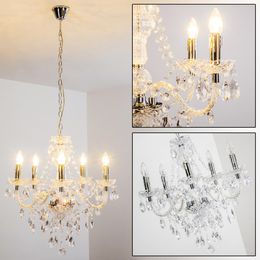 hofstein Cheop Kronleuchter Transparent, Klar, 5-flammig