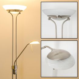 hofstein Biot Deckenfluter LED Nickel-Matt, 2-flammig