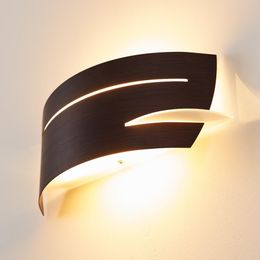 hofstein Novara Wandleuchte Braun, 1-flammig