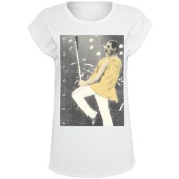 Queen Freddie - Stage Photo II T-Shirt weiß in L