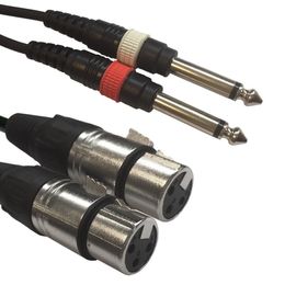 ADJ AC-2XF-2JM/3 2x XLR female to 2 x jack 3m