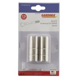 Gardinia Endknopf 'Zylinder' Ally Metall 19 x 60 mm